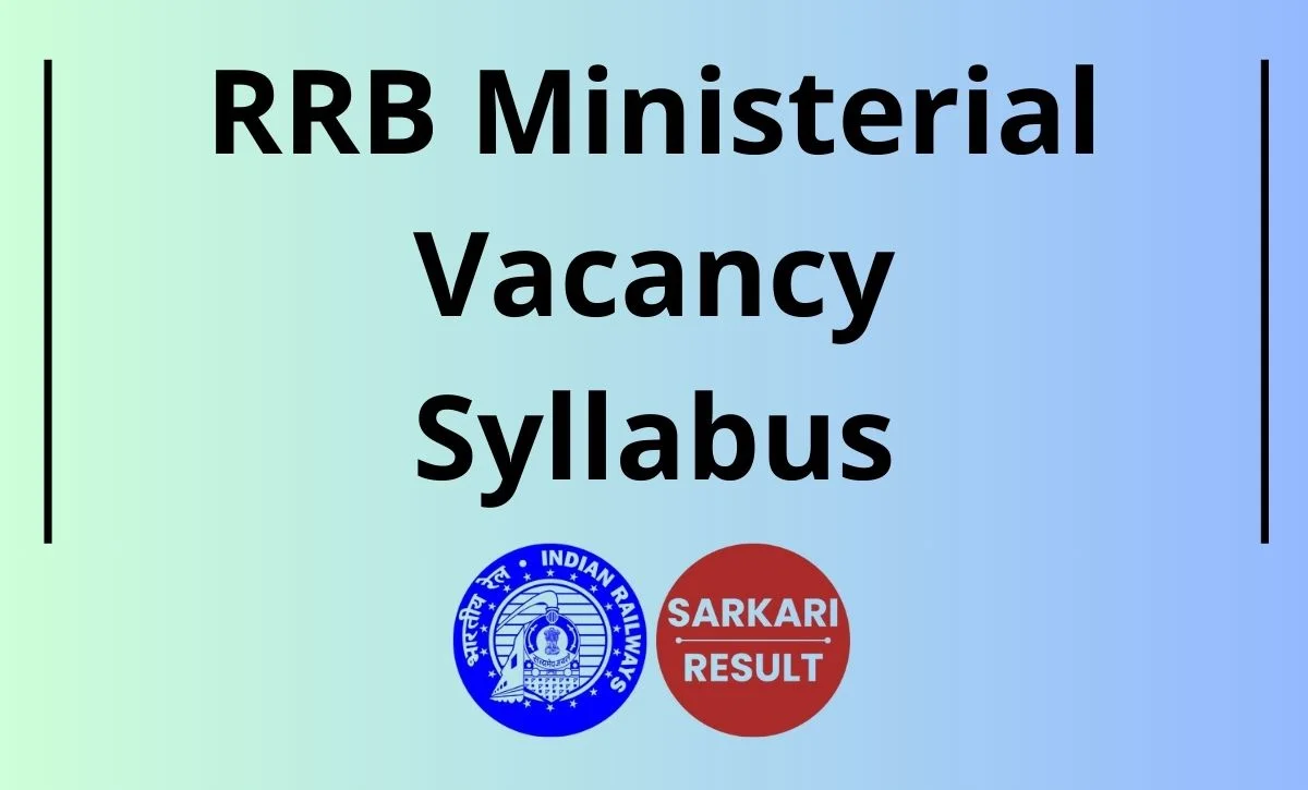 RRB Ministerial & Isolated Categories Syllabus 2026, Check MI CBT ...